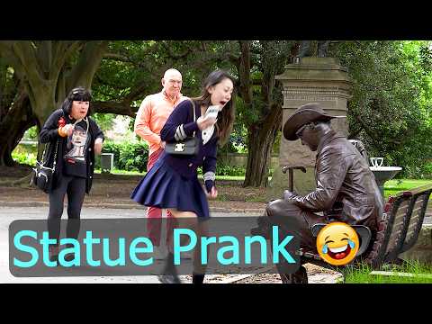 I Pretended to Be a Statue… Watch What Happens | Funny Prank 😆