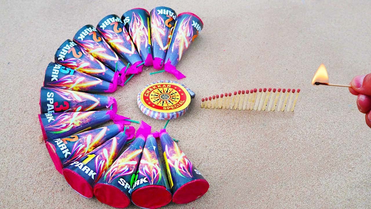 Matchstick Chain Reaction Domino Vs Diwali Fireworks Amazing Experiment ...
