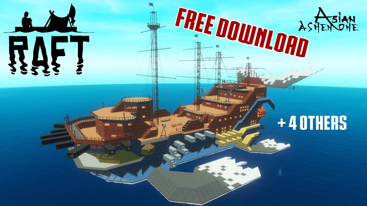 FREE DOWNLOAD Whale Ship + 4 Other Existing Rafts + How to Install the ...