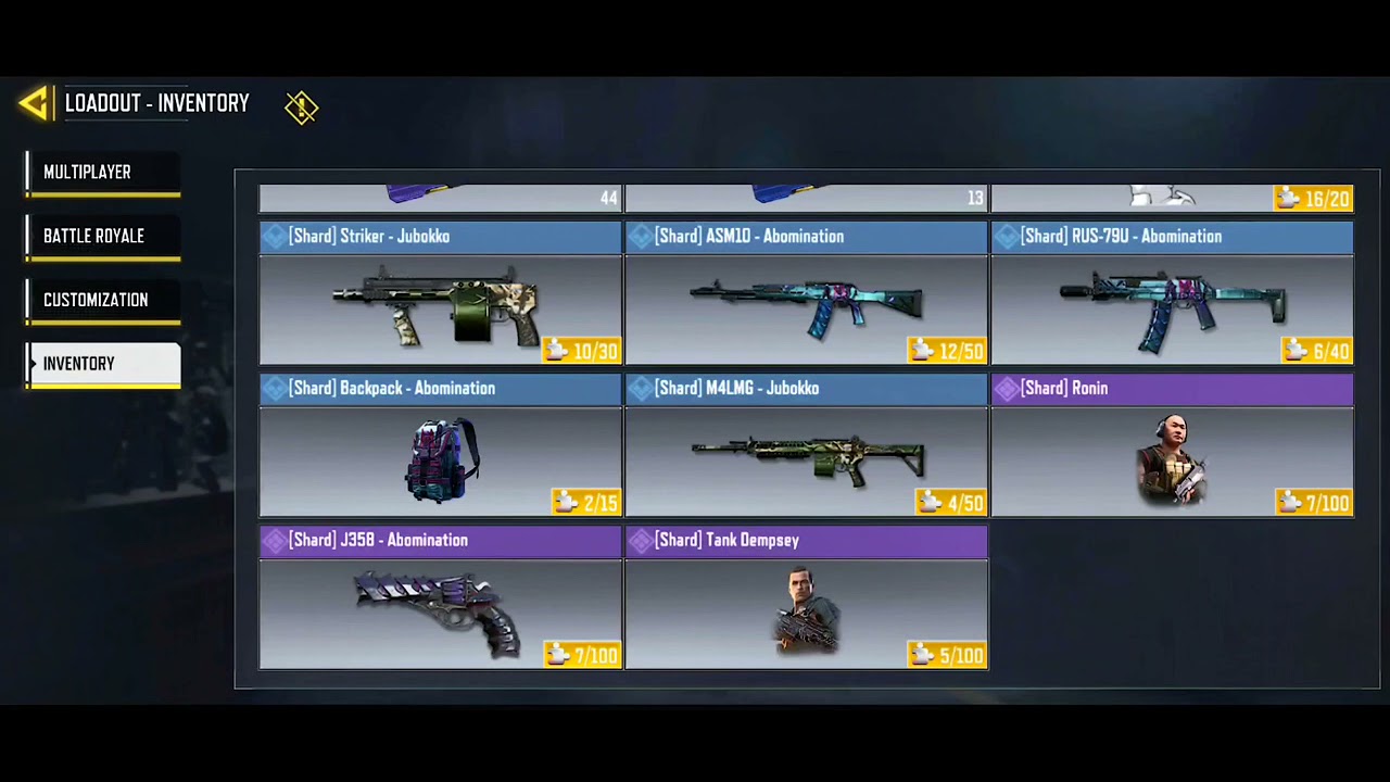 Call of Duty Mobile Season1 2019 Rare Skins Collection - YouTube