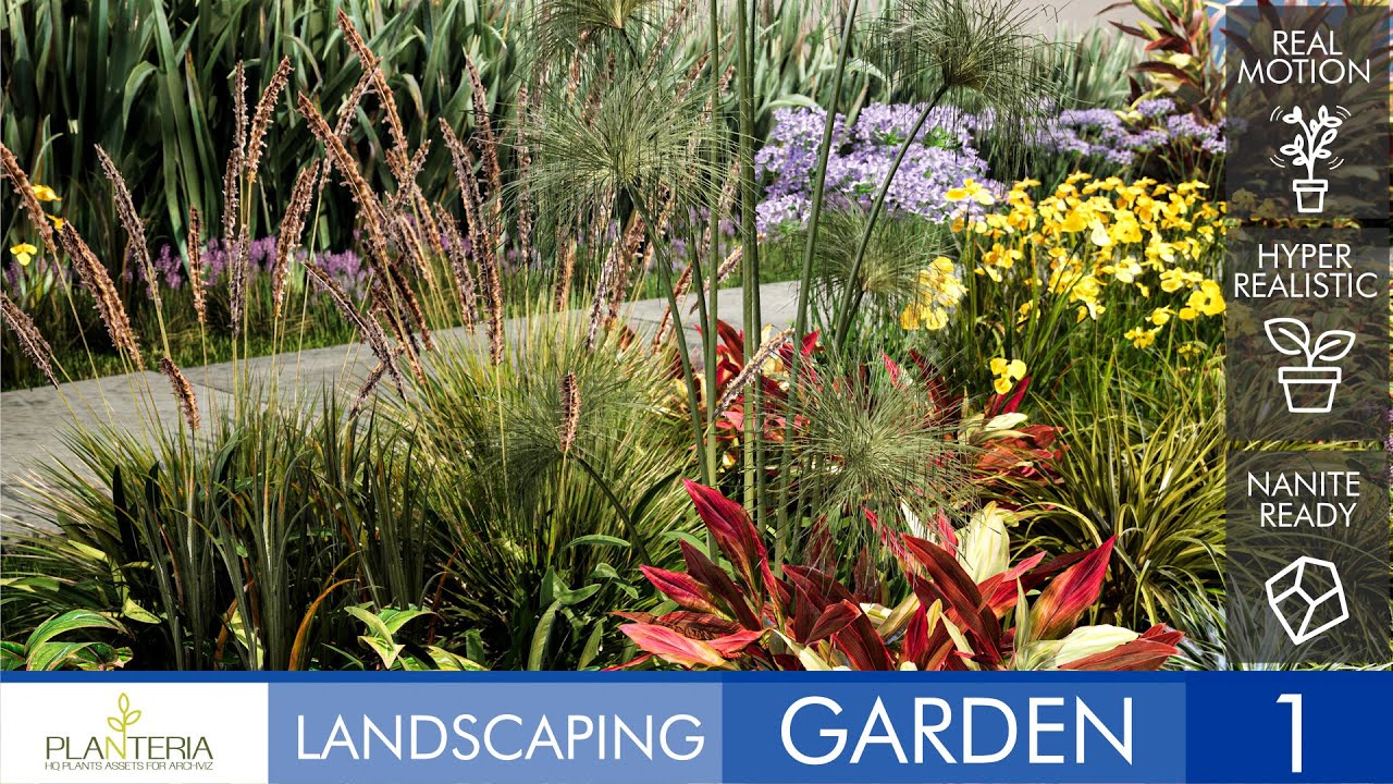 UE5 Landscape Garden 1 Rendered - YouTube