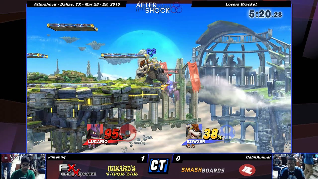 Aftershock - Junebug vs CalmAnimal - Smash Wii U - YouTube