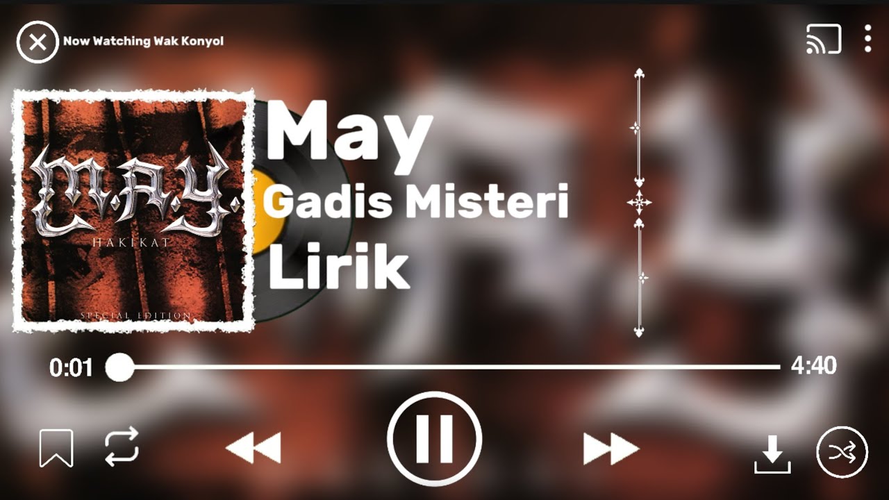 May - Gadis Misteri [ Lirik ] - YouTube