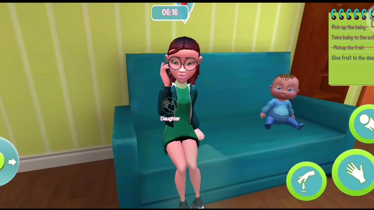 Cook milk Virtual mother life dream home gameplay - YouTube