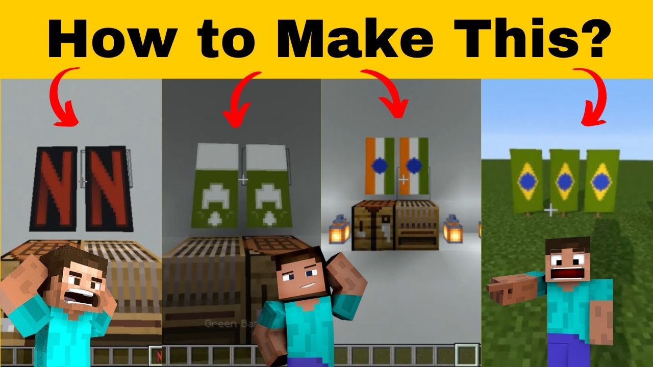 How To Make Pakistani / Indian Flag Banner in Minecraft | UnKnown ...