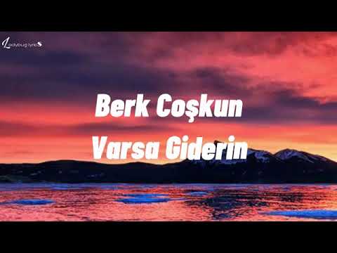 Berk Coşkun - Varsa Giderin (Lyrics - Sözleri)