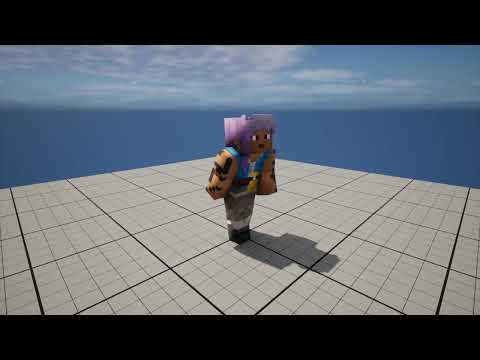 Minecraft Player Animation Test: Crouch Walk (Created using Blender and ...