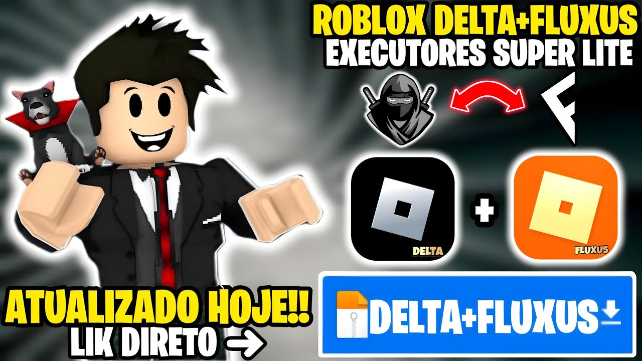 😱SAIU HOJE!! 2 VERSÕES ROBLOX DELTA+FLUXUS LITE EXECUTOR ATUALIZADO ...