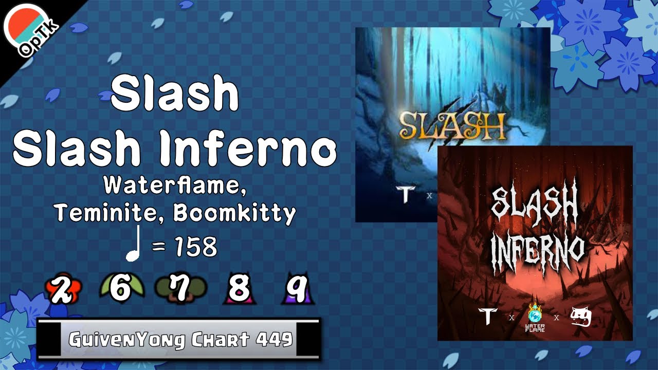 [OpenTaiko/太鼓さん次郎/创作谱面] Slash / Slash Inferno - Waterflame, Teminite ...