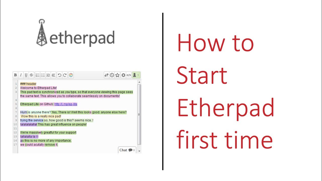 How to Start Etherpad First Time : Etherpad Tutorials # 1 - YouTube