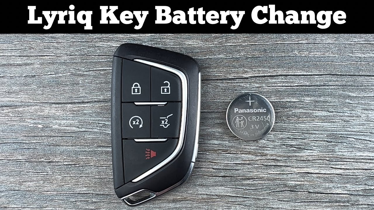 How To Replace CADILLAC LYRIQ Remote Key Fob Battery 2023 - 2024 DIY ...