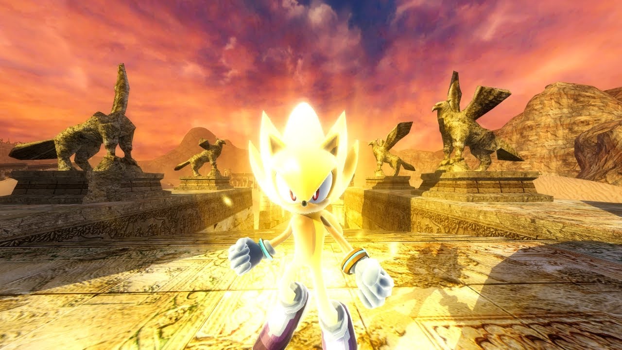 Sonic P-06 Demo 2 Super Sonic in Dusty Desert! - YouTube