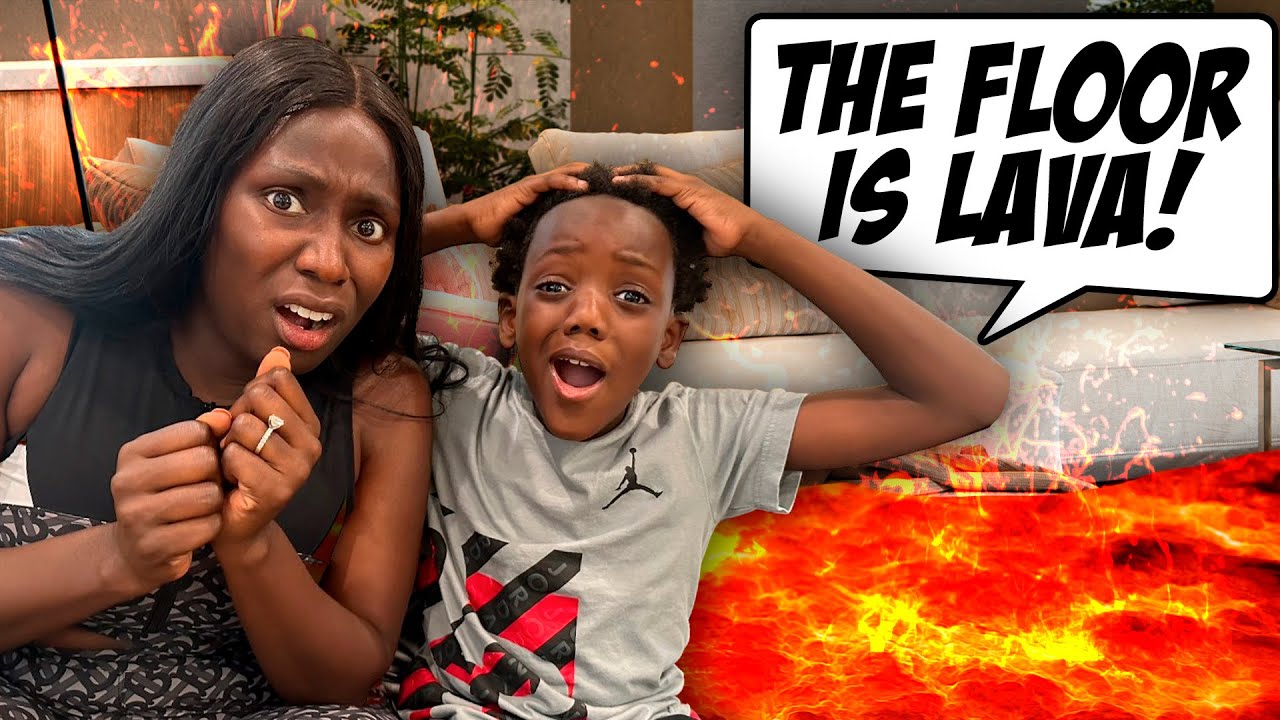 FLOOR is LAVA CHALLENGE - YouTube