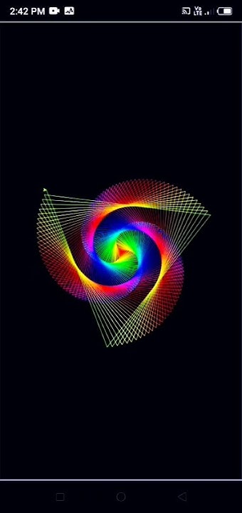 Python Turtle Graphics -2 Triangular rainbow spring #coding #programming #short - YouTube