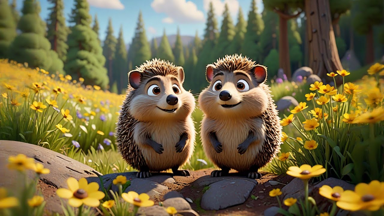 Five Happy Hedgehogs Hide and Seek | Fun Animal Song for Kids ...