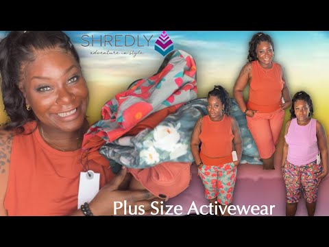 Shredly Review Try on Haul|Plus size Activewear Haul| Exercise Workout Clothing for Plus Size