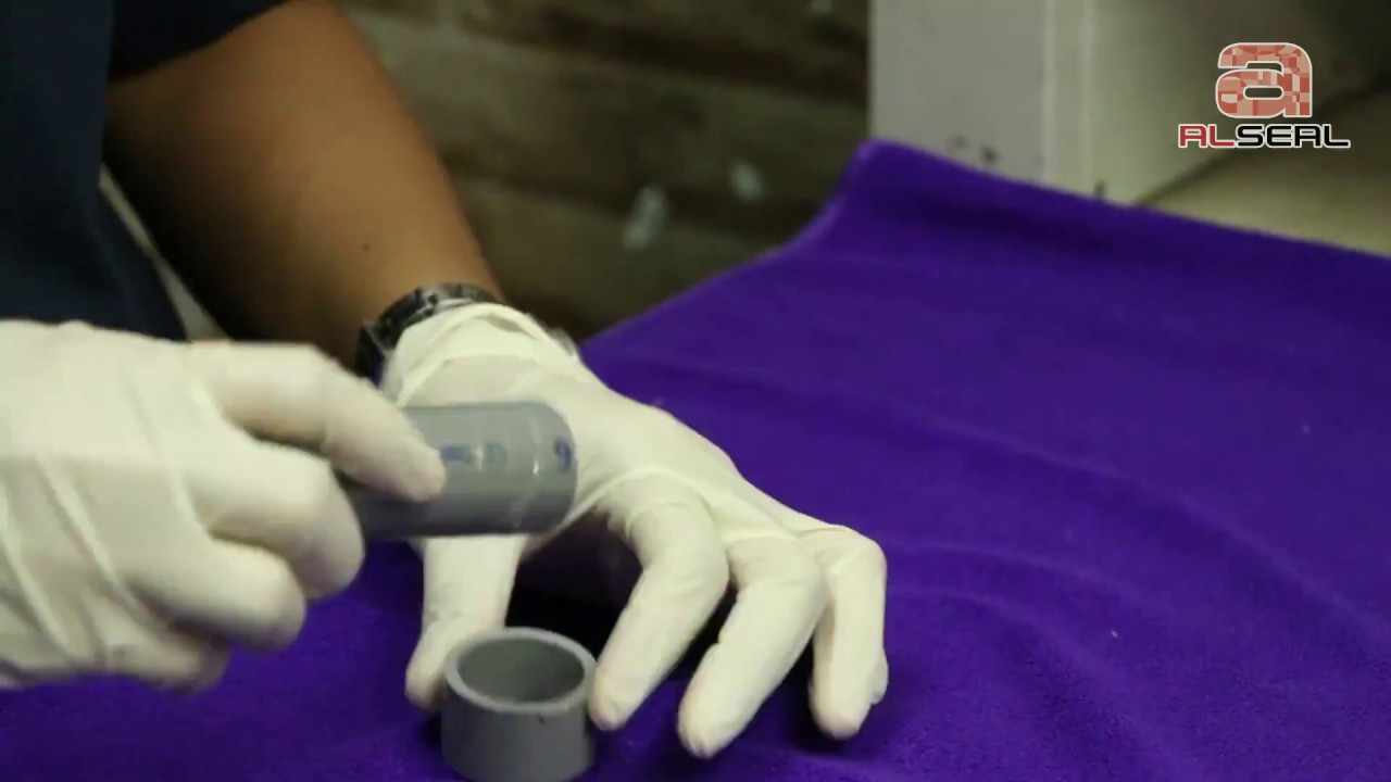 AS-2004 PVC Solvent Cement joining PVC pipe - YouTube