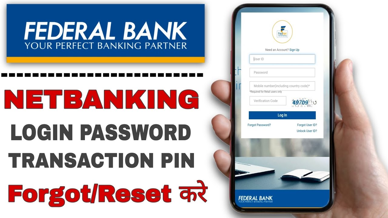 Federal Bank internet banking login password forgot | federal bank ...