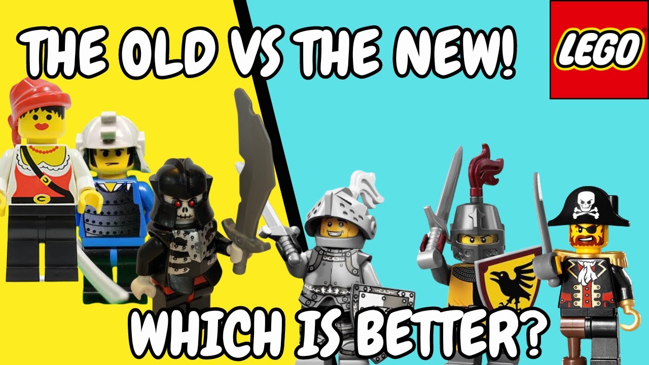 Lego Minifigs Now Compared To Old UNBOXING! - YouTube