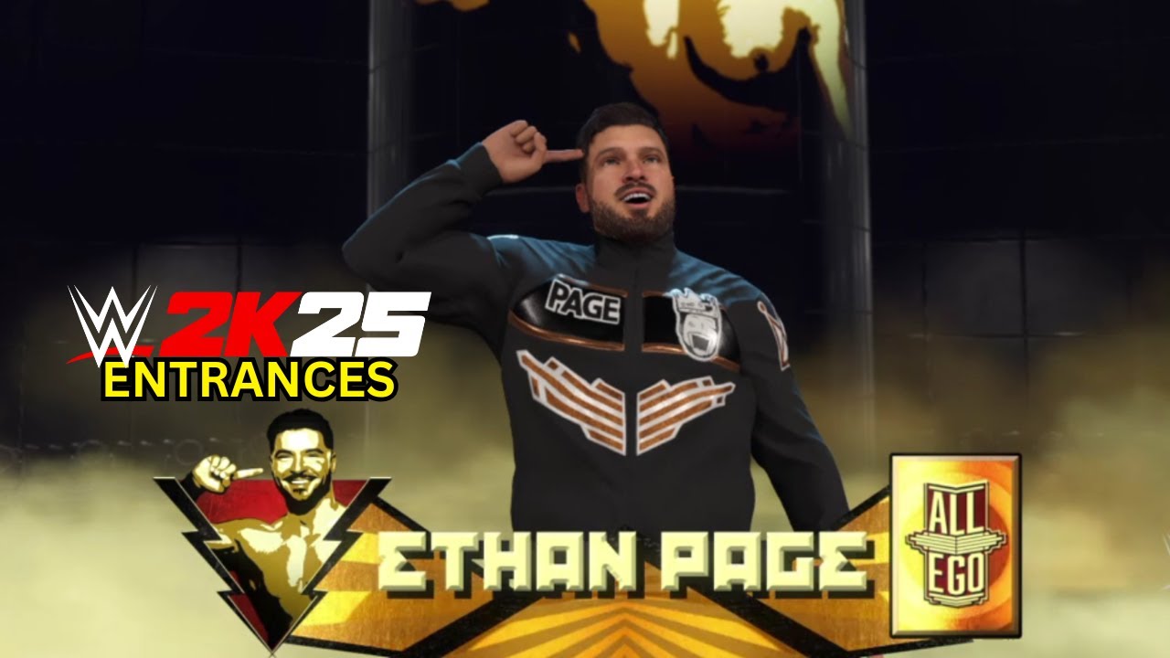 WWE 2K25 "ALL EGO" ETHAN PAGE ENTRANCE in the NXT 2025 ARENA - YouTube