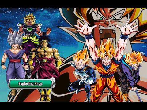 EL DOBLE BROLY DEBERIA DE SER lLEG4L!!! EXPLODING RAGE VS TRIO SSJ BLUE ZONE - YouTube