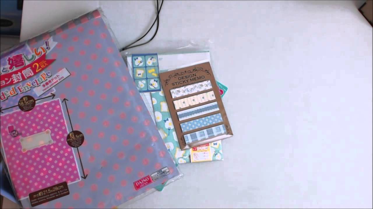 My first Daiso Haul Scrapbook and Planner Cuties on the cheap - YouTube