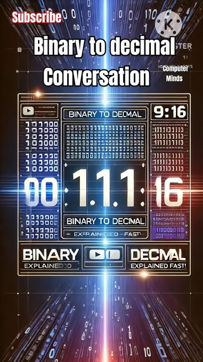 Binary to Decimal Conversion – Quick & Easy! #BinaryToDecimal #NumberSystem #TechShorts # ...