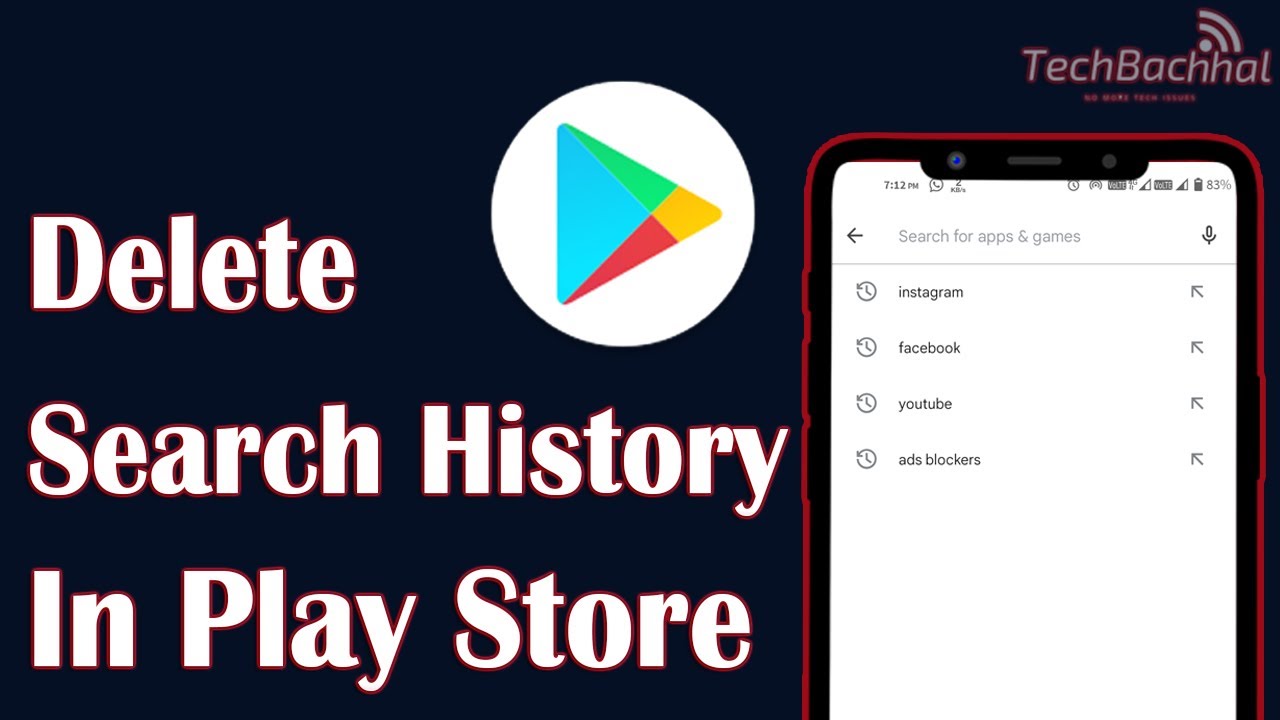 How To Delete History In Play Store - YouTube