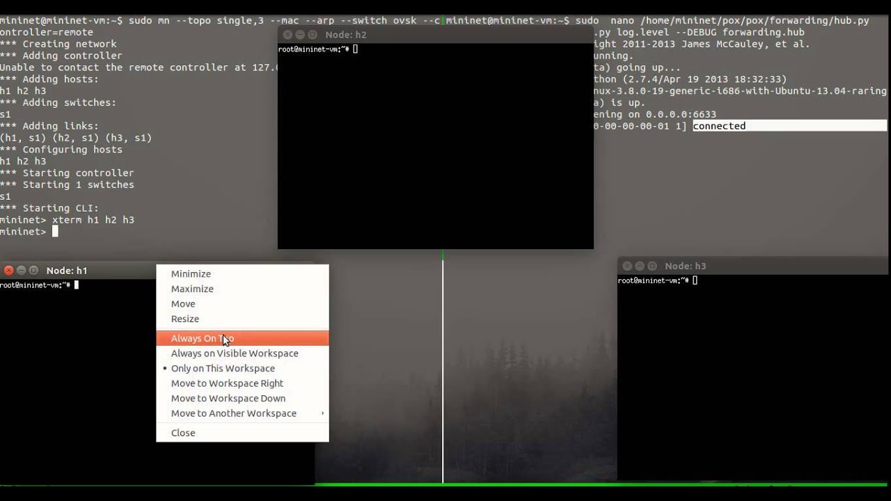 POX OpenFlow Controller - YouTube