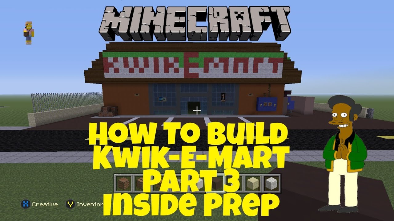 Minecraft Springfield Project How to Build The Kwik-E-Mart Pt3 Inside ...