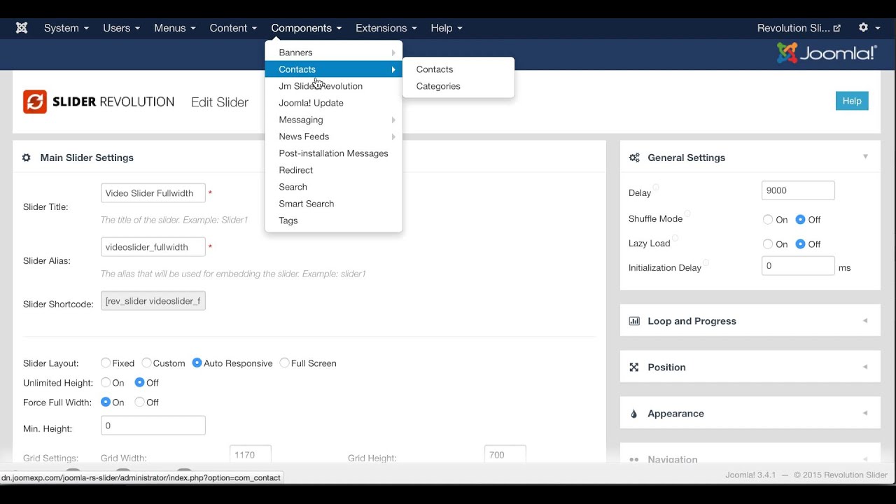 How to import Revolution Slider in Joomla - YouTube