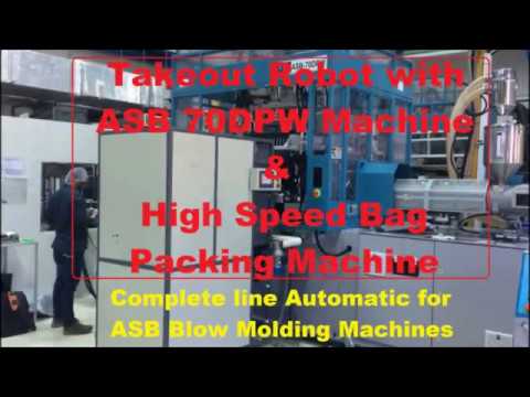Take Out Robot With ASB 70 DPW PET Blow Molding Machine with High Speed ...