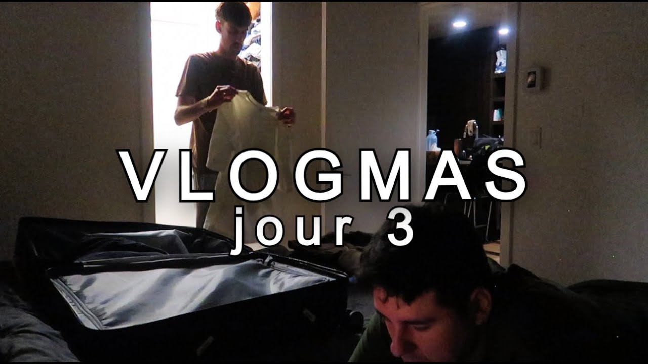 VLOGMAS 3 : Hack bougie brisée, je fais mes bagages et je vous annonce ...