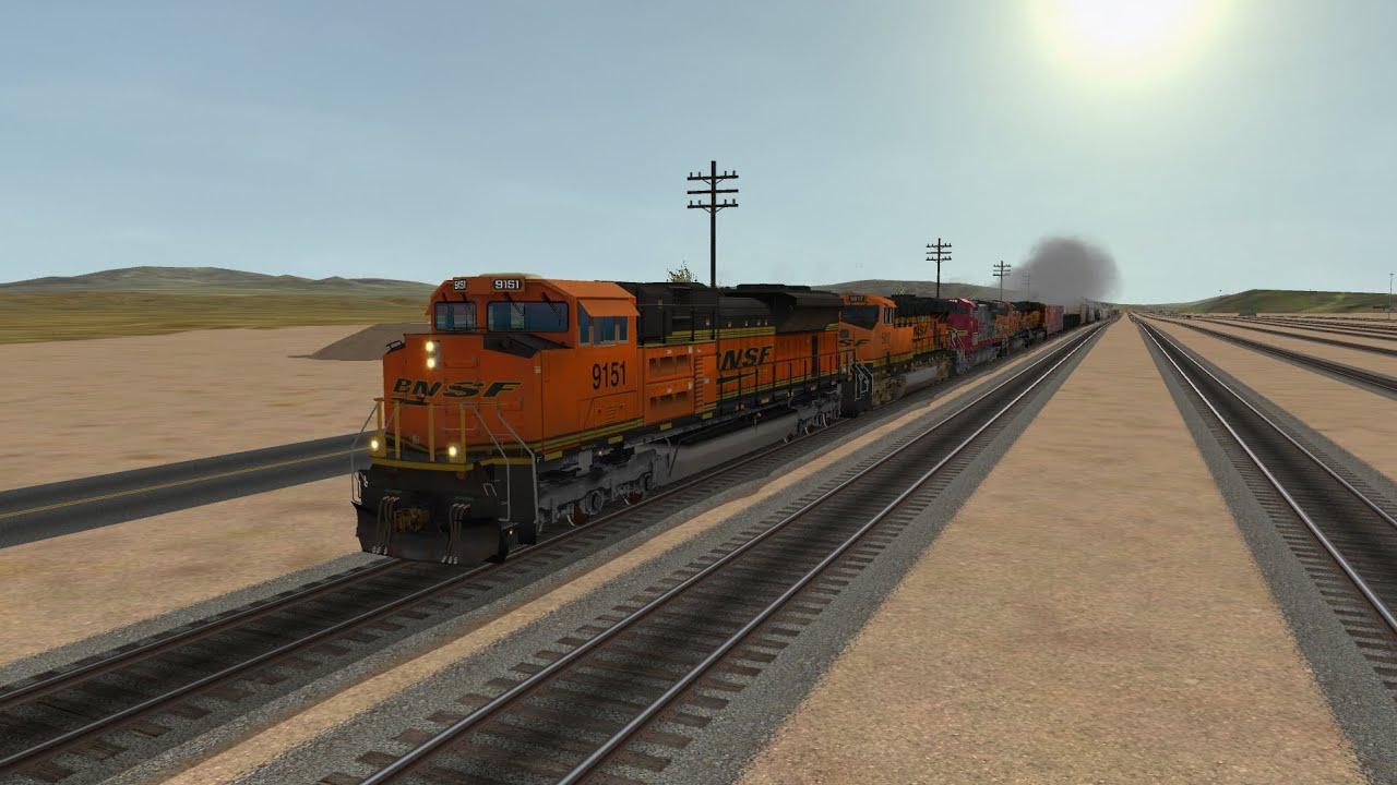 Open Rails: BNSF high speed manifest run | D.C - YouTube