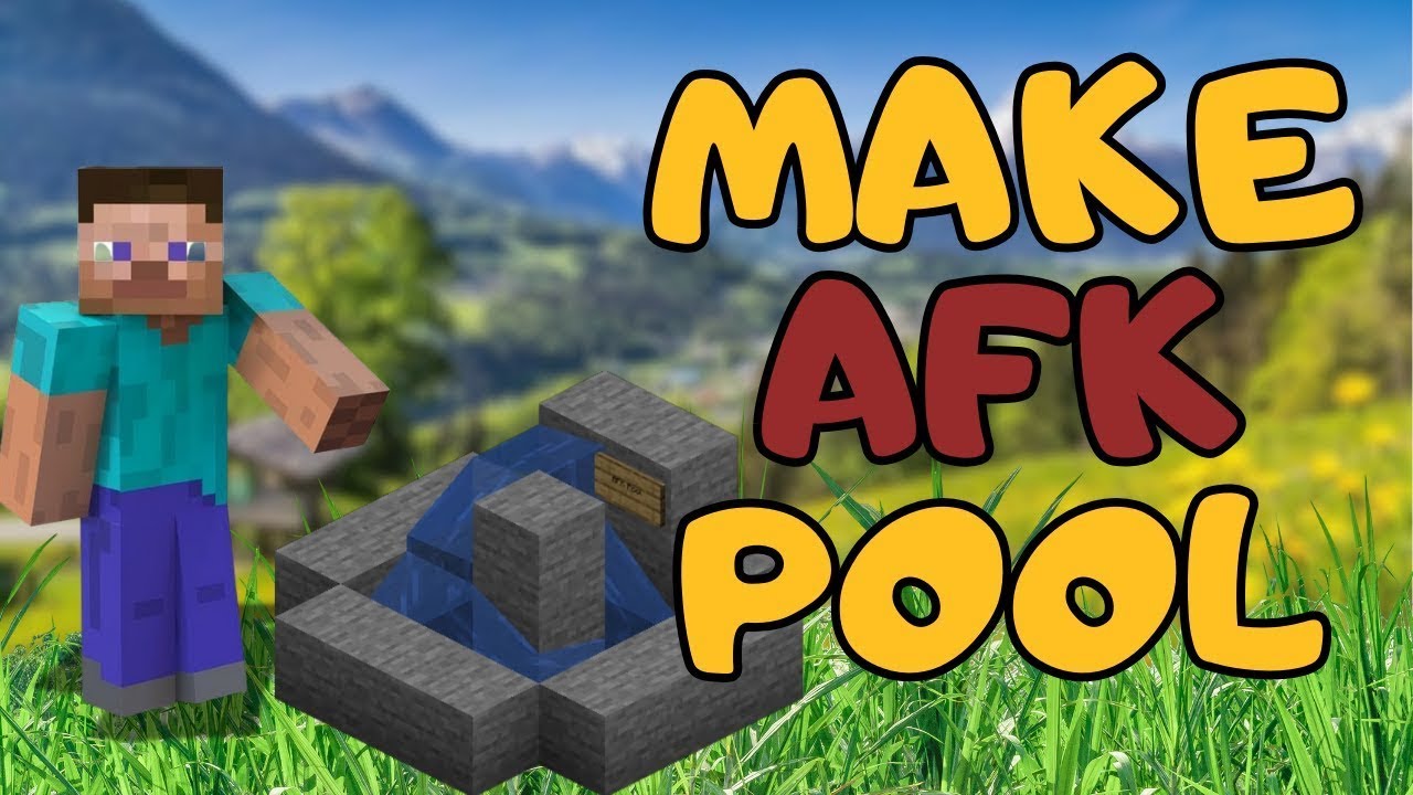 How to Make an AFK Pool in Minecraft | Minecraft Tutorial (2025) - YouTube