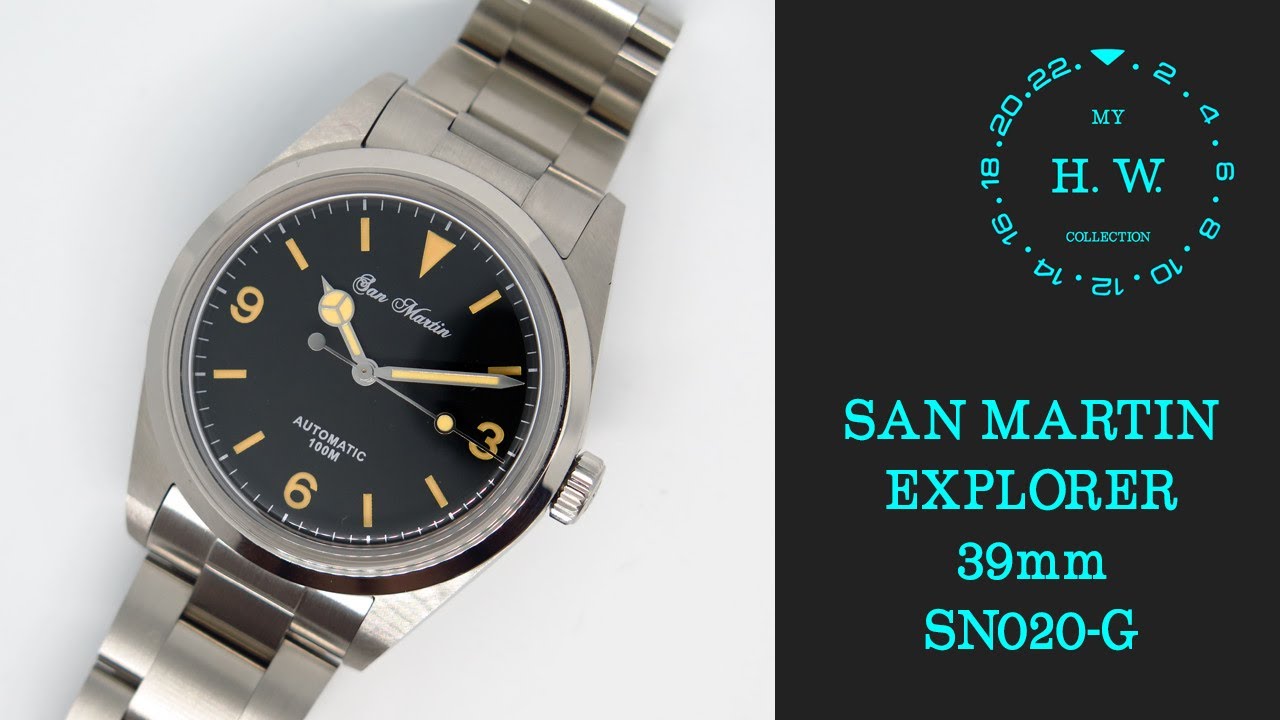 San Martin Explorer 39mm SN020-G Review - YouTube