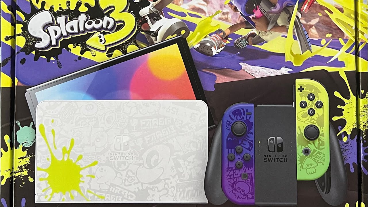 Unboxing Nintendo Switch OLED Splatoon 3 Edition - YouTube