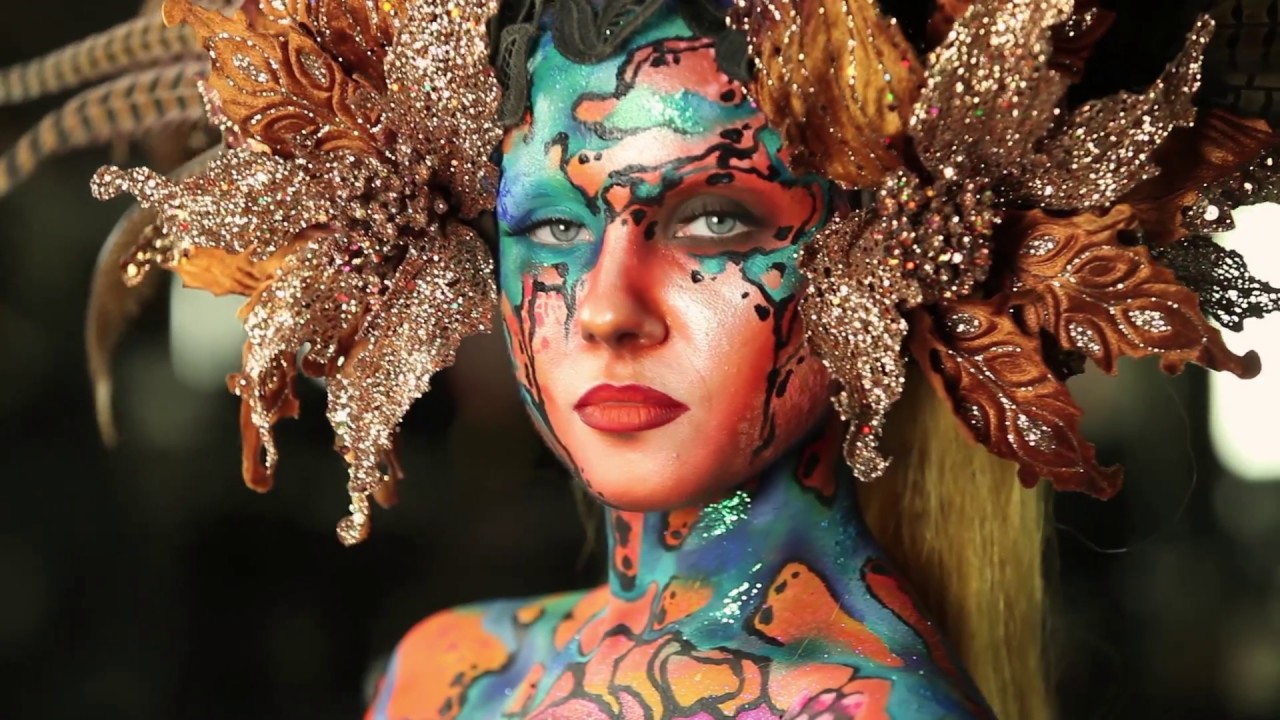 AARÓN BLANCO - MAKING OF BODYPAINT - GODDESS OF ORIGIN - YouTube