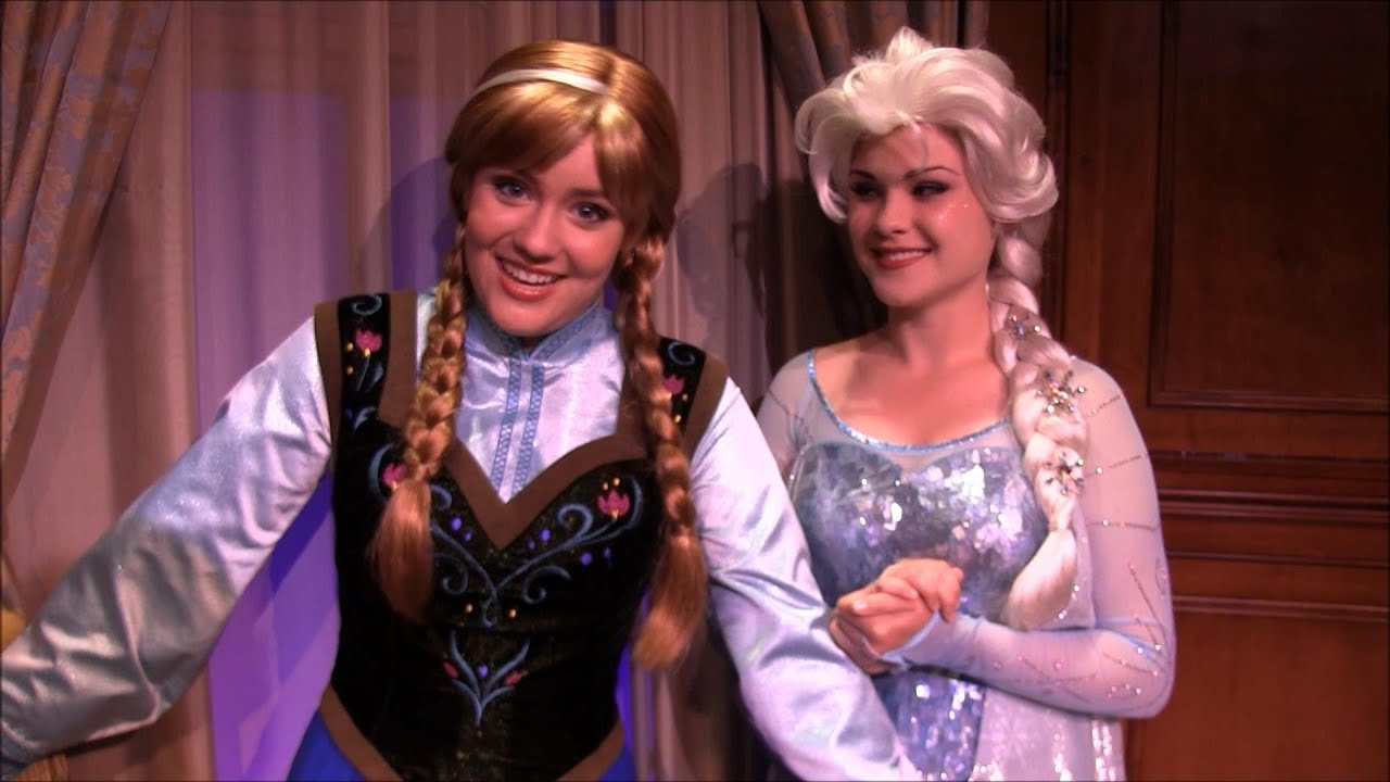 Anna & Elsa from Frozen now meeting guests in Princess Fairytale Hall ...
