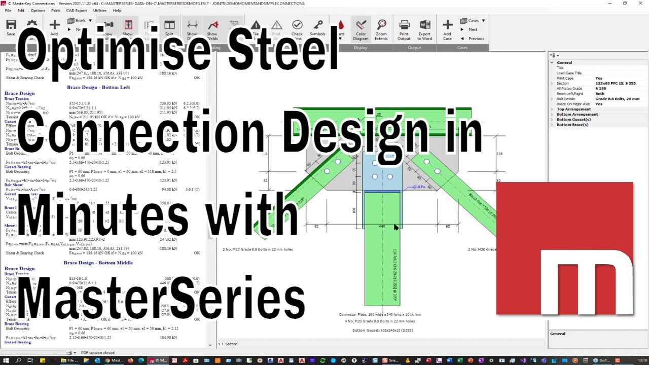 How to Optimise Steel Connections in Minutes - MasterSeries Simple and ...