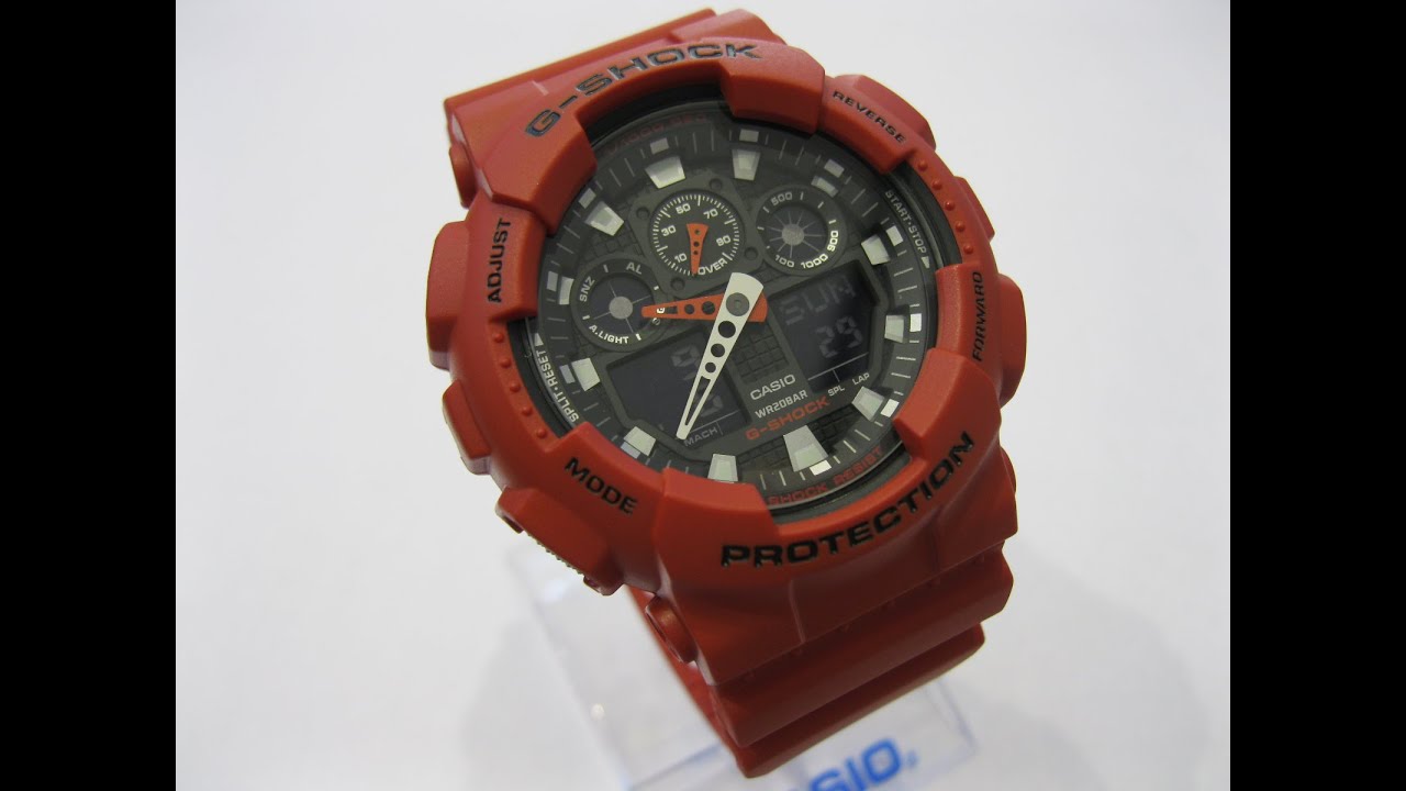 Casio - G-Shock GA-100B-4A - YouTube