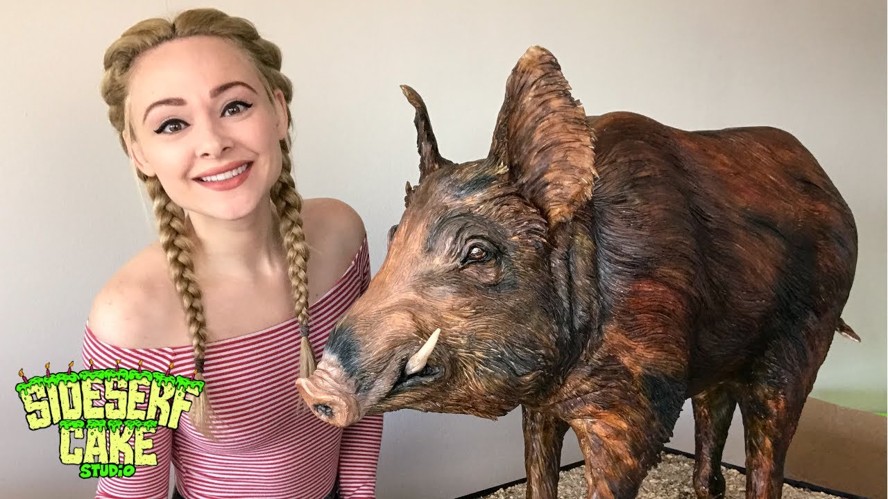 HOW I MADE A REALISTIC HOG CAKE - YouTube