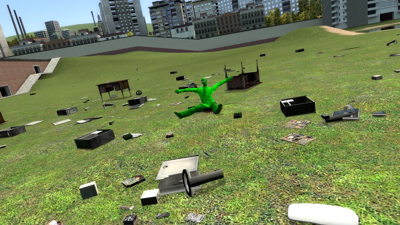 smashing computers in gmod - YouTube