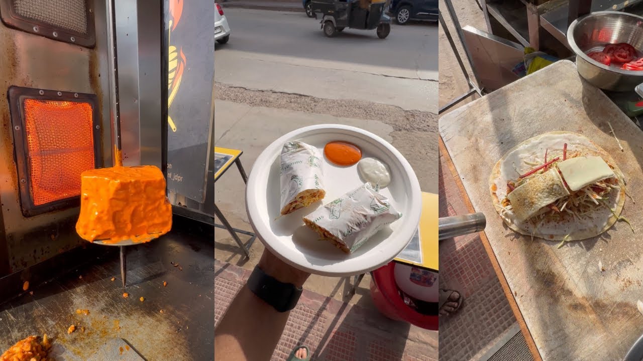 Tried Veg Shawarma For The First Time | Cheese Fire Paneer Shawarma ...