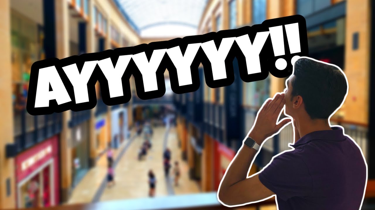 Screaming "AYY" in Public - YouTube