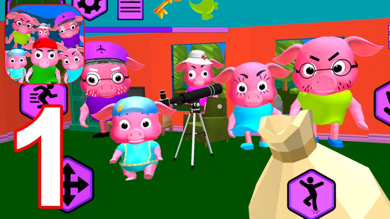 Neighbor Piggy. Obby Family Escape 3D - Gameplay Walkthrough Part 1 ...