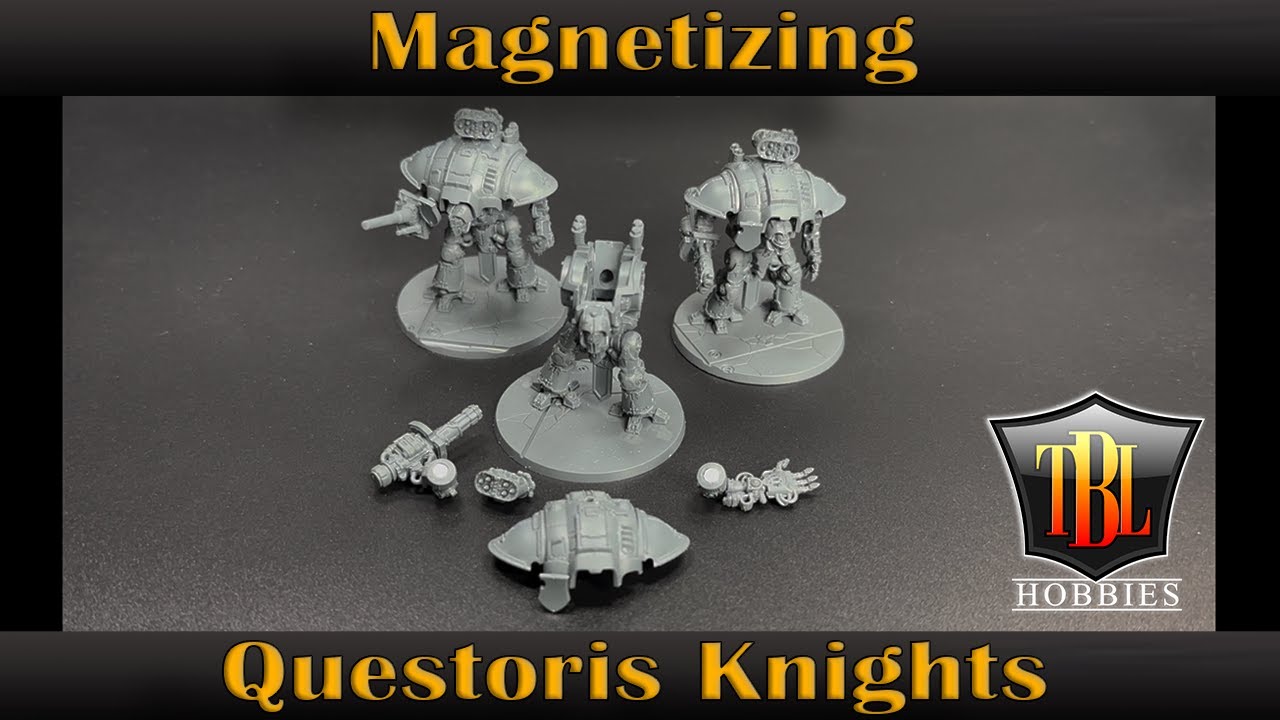 Magnetizing demo on Questoris Knights for Legions Imperialis - YouTube