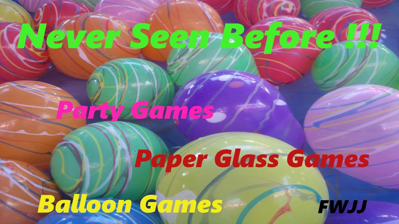 Never Before !!! Fun Party Games | Paper Glass Games | Balloon Games ...