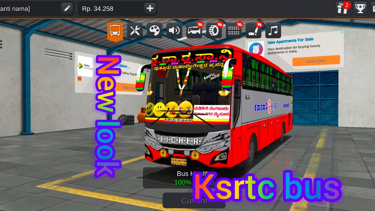 tap 5 KSRTC bus simulator Indonesia for Android 2024 | best bus game ...
