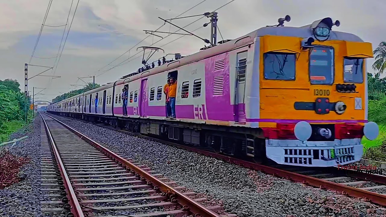 Up Howrah Local + Down Katwa Local Train | Howrah to Katwa Route Local ...